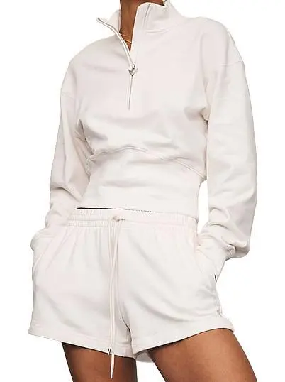 Victoria's Secret Angel Essentials Off-duty Terry Lounge Shorts - White,ivory