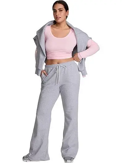 Victoria's Secret Angel Essentials Off-duty Terry Flare Sweatpant - Grey