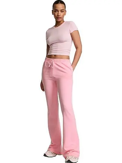 Victoria's Secret Angel Essentials Off-duty Terry Flare Sweatpant - Pink