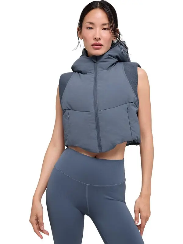 Alo Yoga Fast Lane Puffer Vest - Bluestone