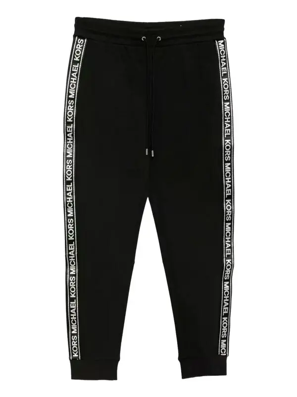 Michael Kors Logo Tape Track Pants - Black