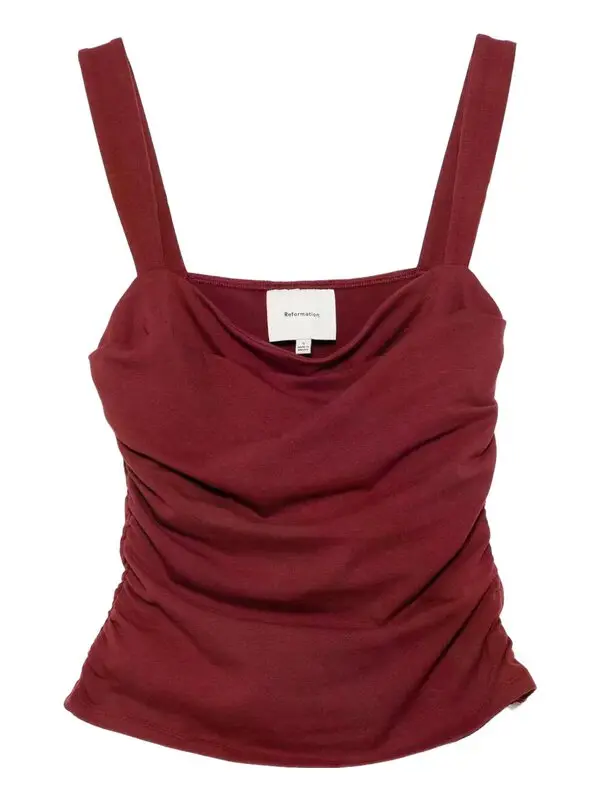 REFORMATION Trish Knit Top - Red