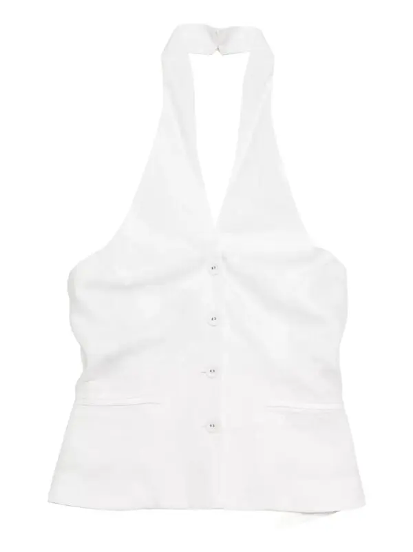 REFORMATION Tate Top - White