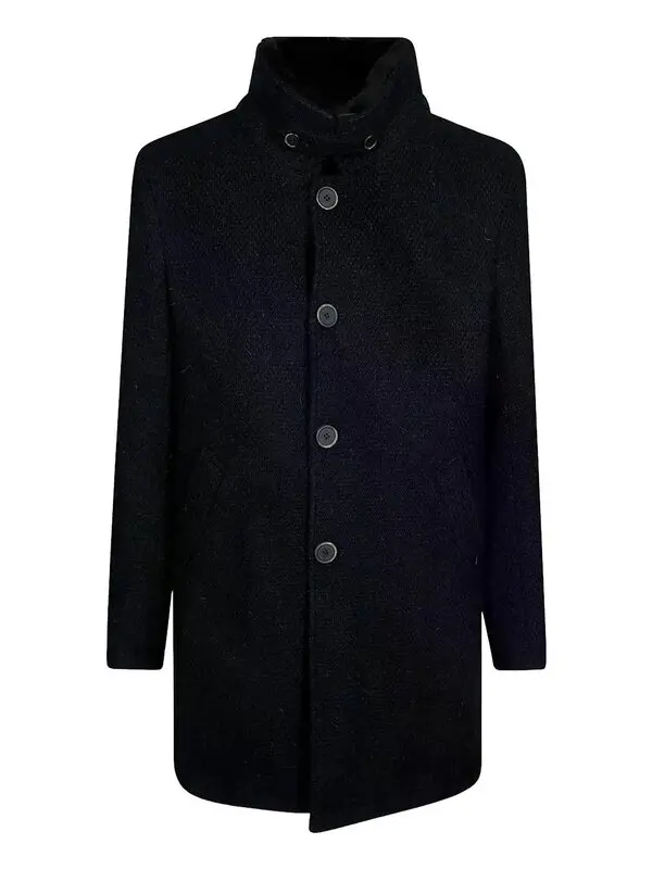 GIMO'S ITALIANA Single-breasted Coat - Black
