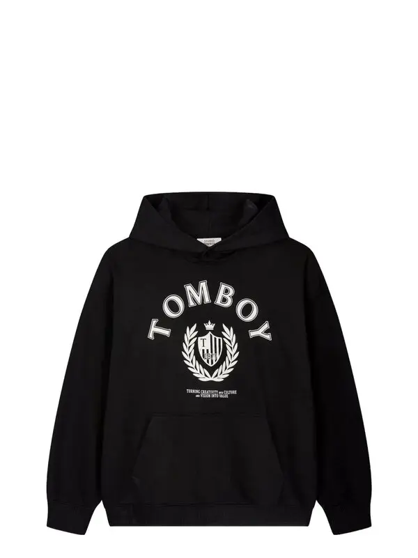 STUDIO TOMBOY University Cotton Sweatshirt - Black