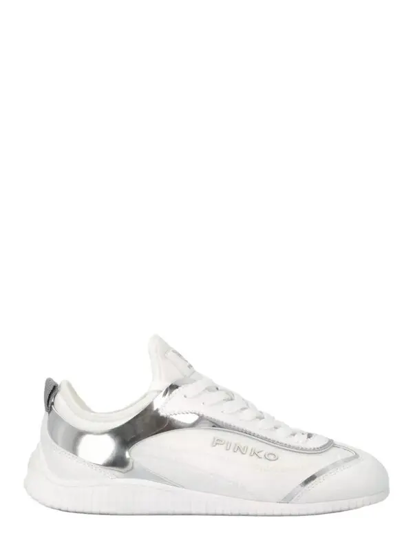 Pinko Logo-lettering Sneakers - White