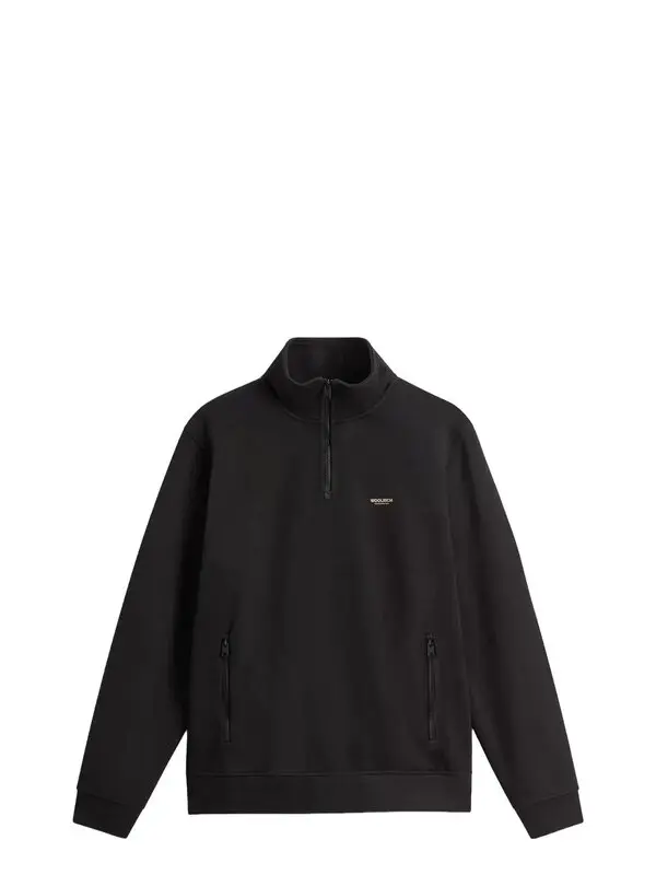 Woolrich Zip Sweatshirt - Black