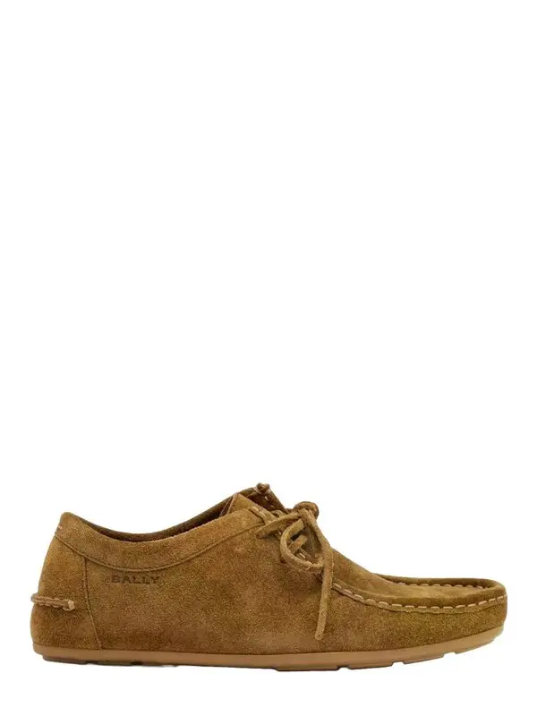 Bally Clay Suede Oxford Shoes - Brown