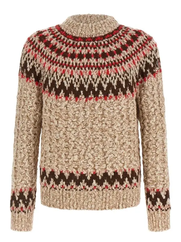 Moncler Alpaca And Silk Sweater - Multicolor