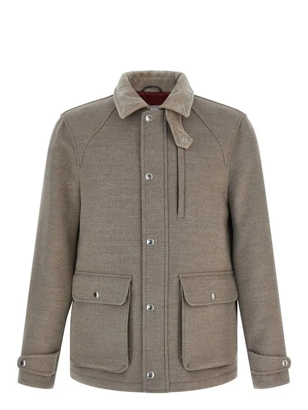 Brunello Cucinelli Wool Jacket - Beige