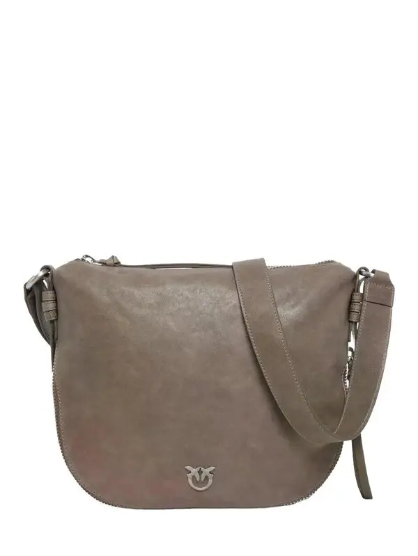 Pinko Zip-fastening Leather Shoulder Bag - Brown