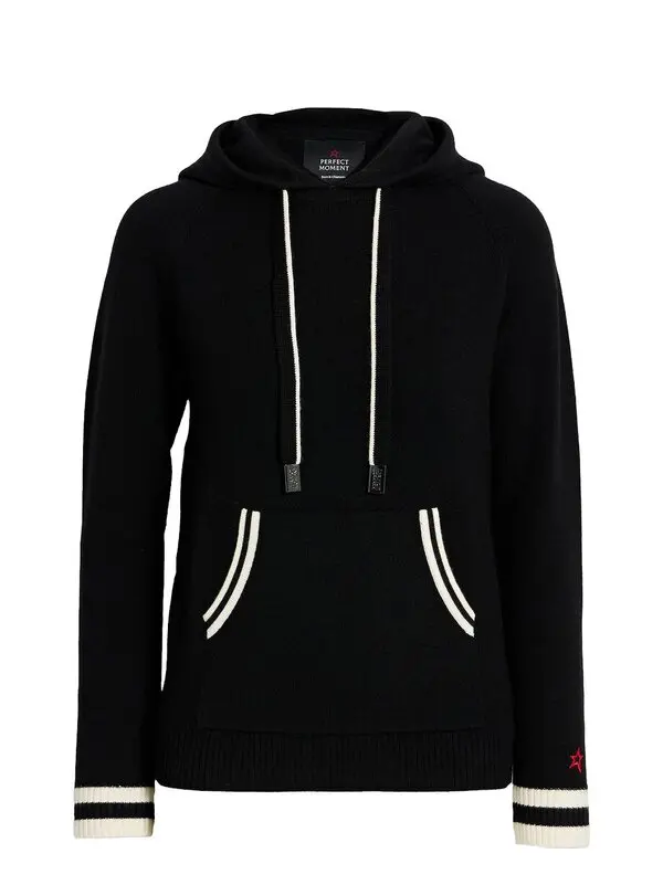 Perfect Moment Hayley Merino Wool Hoodie - Black