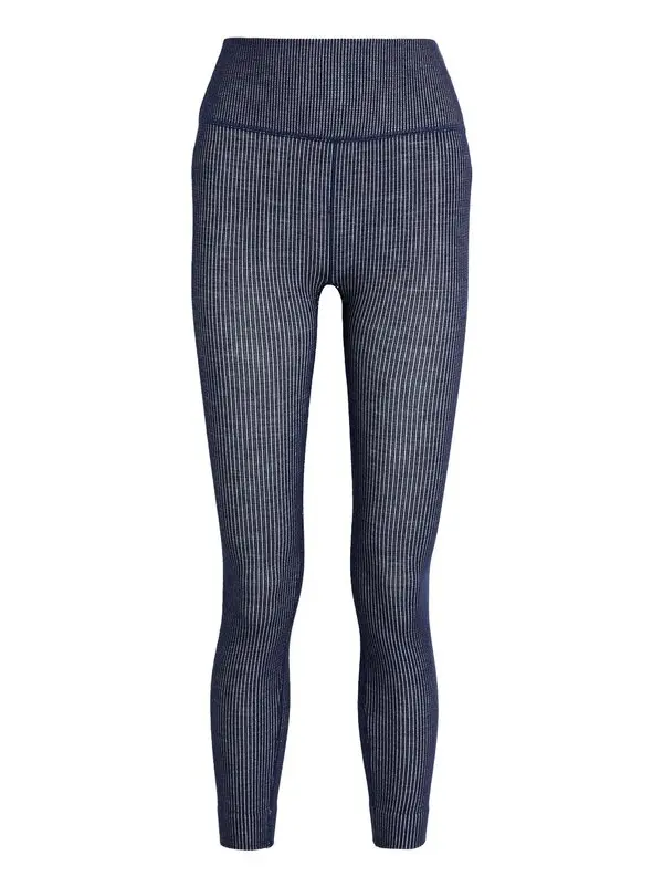 Cordova Stowe Cropped Ribbed Woolblend Leggings - Indigo