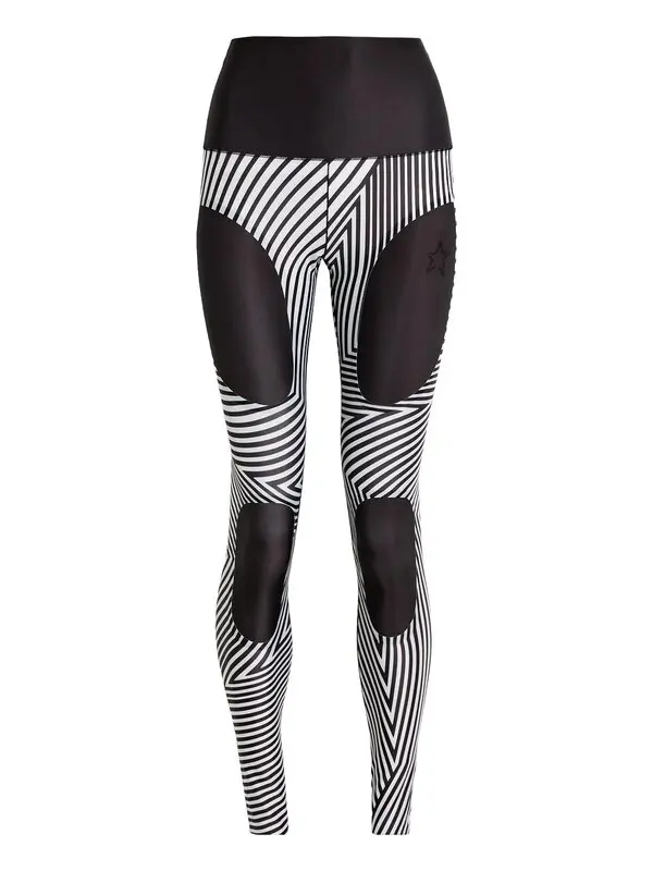 Perfect Moment Printed Stretchjersey Leggings - Black