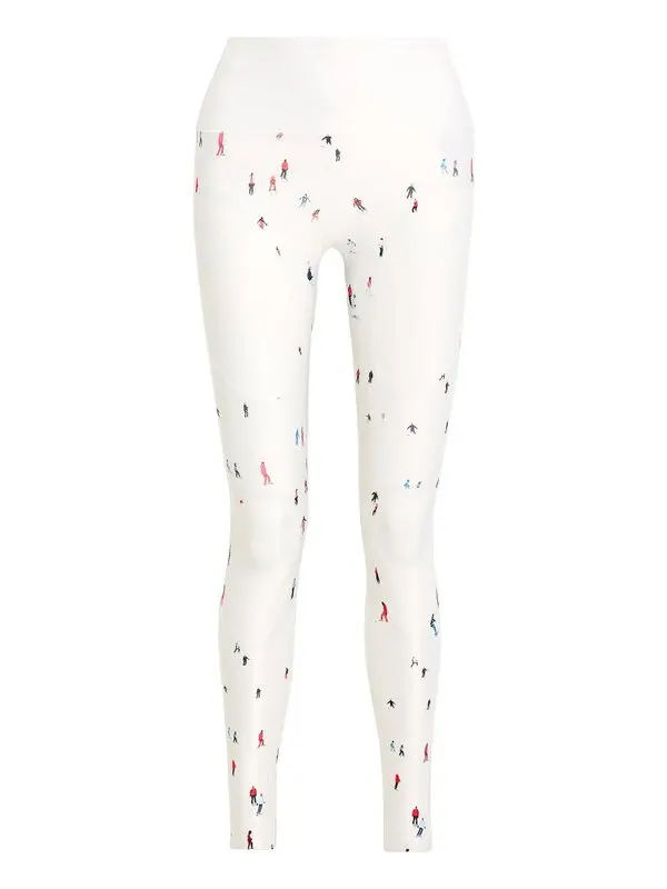 Perfect Moment Printed Stretchjersey Leggings - Off-white
