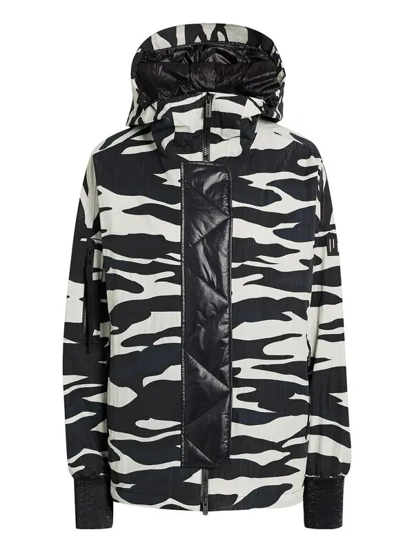 HOLDEN Zebra-print Ripstop Ski Jacket - Black
