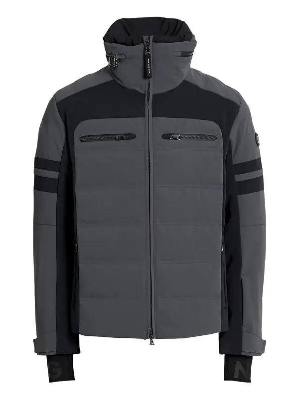 Bogner Quilted Down Ski Jacket - Dark Gray