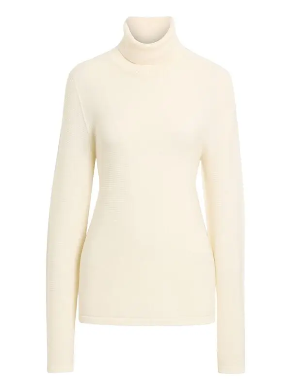 WE NORWEGIANS Uvdal Merino Wool Turtleneck Sweater - Ivory