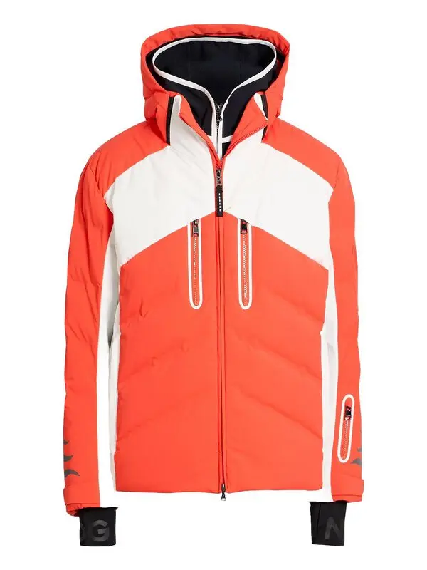 Bogner Jessy Quilted Down Ski Jacket - Bright Orange