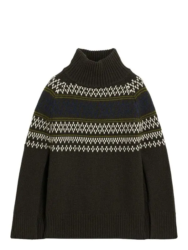 WE NORWEGIANS Setesdal Merino Wool And Cashmere-blend Turtleneck Sweater - Dark Green