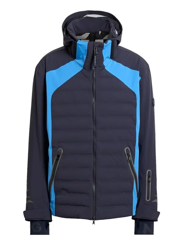 Bogner Jorik Two-tone Quilted Down Ski Jacket - Navy