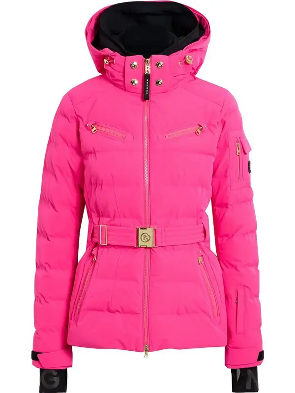 Bogner Ellya Belted Quilted Ski Jacket - Bright Pink