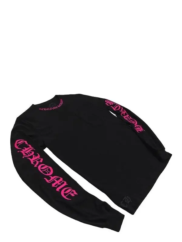 Chrome Hearts Long Sleeve Pocket Crew - Hot Pink/black