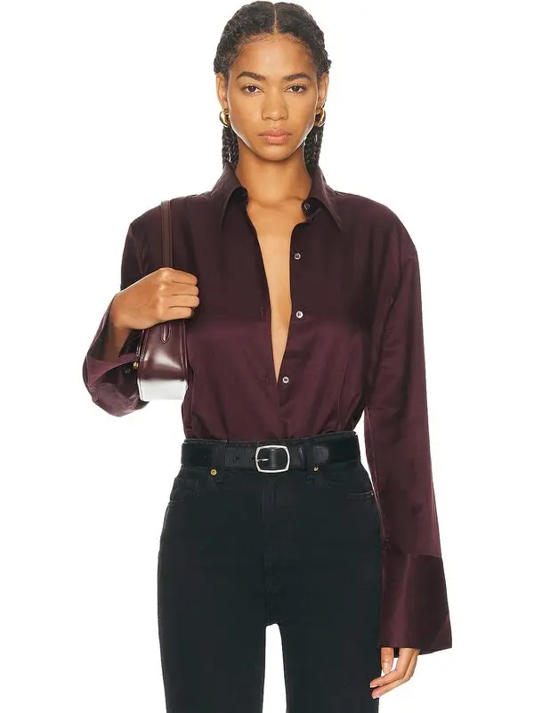 Citizens Of Humanity Camilia Shirt - Burgundy