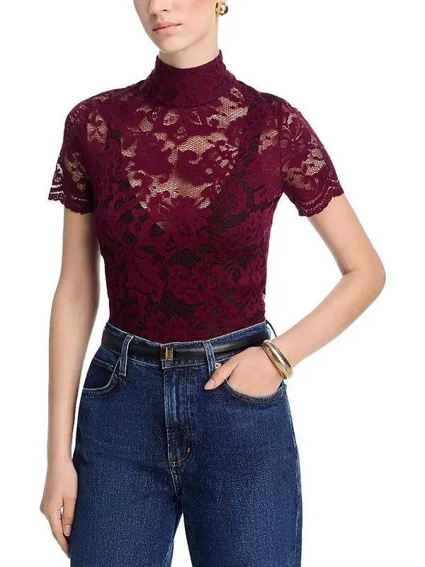 Generation Love Callen Lace Top - Cabernet