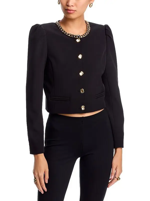 Generation Love Chiara Chain Trim Jacket - Black