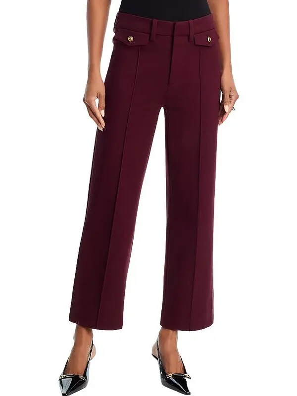 FRAME The Reboot Crop Pants - Cabernet