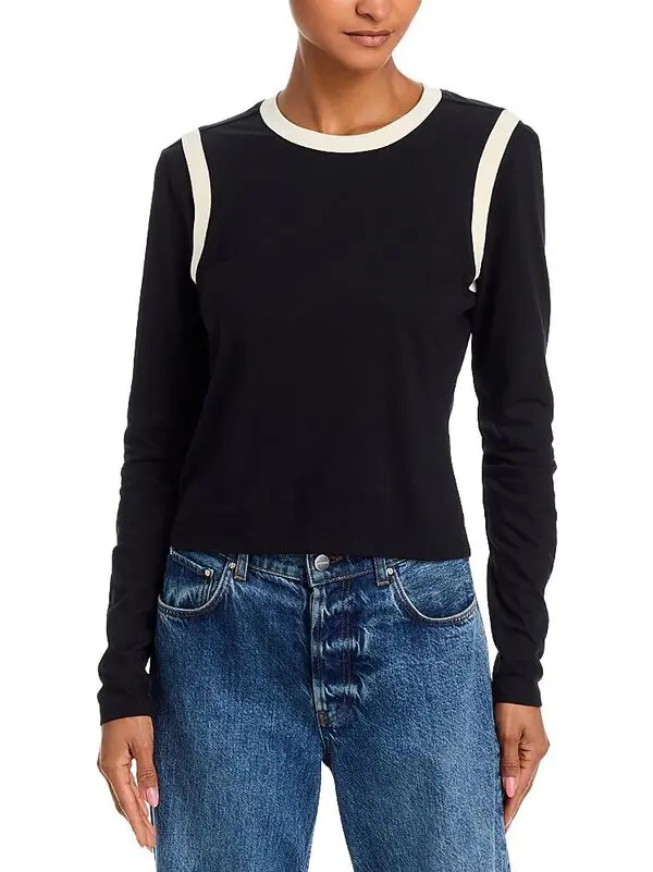 FRAME The Double Armhole Top - Black Multi