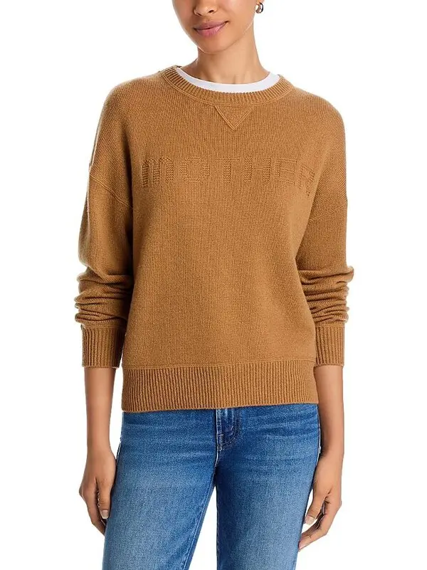 MOTHER The Logo Cashmere Jumper - Camel