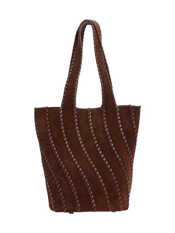 Simkhai Tallia Suede Tote - Cacao