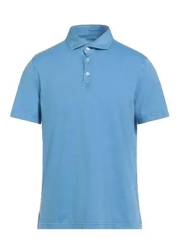Fedeli Polo Shirt Sky Size Organic Cotton - Blue