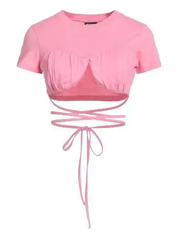 Jacquemus Organic Cotton Jersey Crop Top - Pink