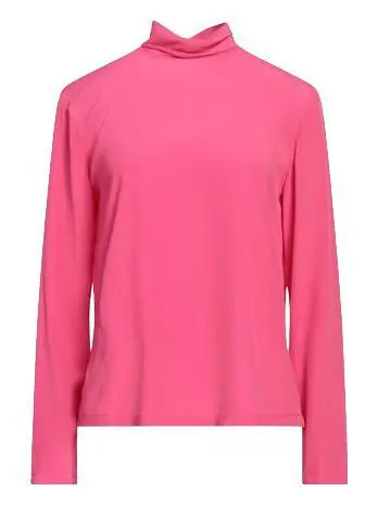 Pinko Acetate And Silk Long Sleeve Top - Fuchsia