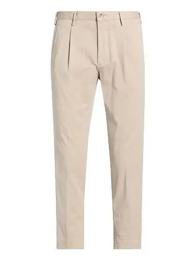 Incotex Casual Tapered Leg Gabardine Pants - Beige