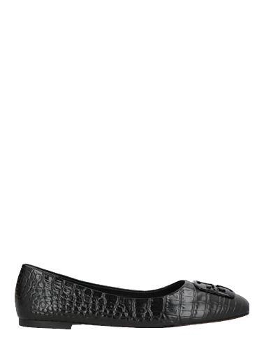 Tory Burch Leather Ballet Flats - Black