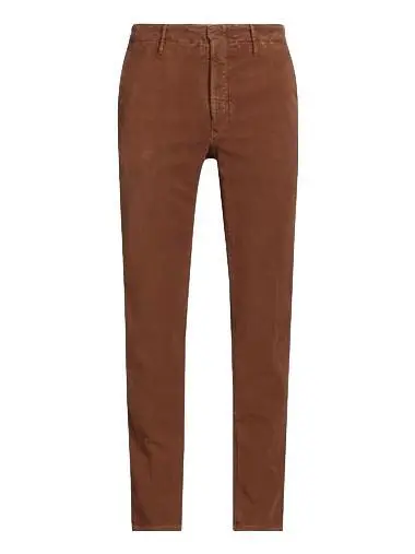 Incotex Tapered-leg Velvet Chino Pants - Brown
