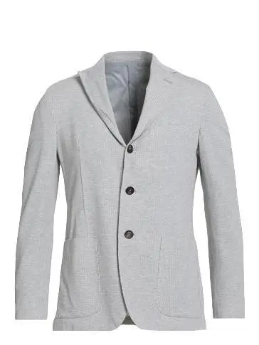 Eleventy Single-breasted Striped Blazer - Grey