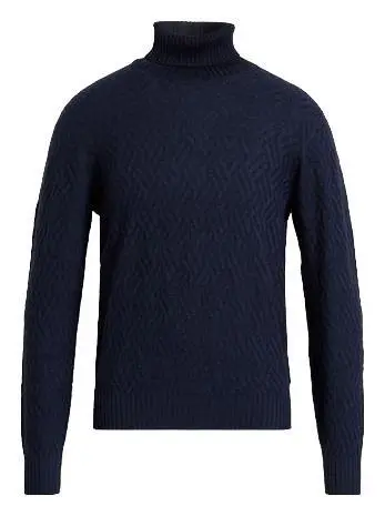DRUMOHR Turtleneck Merino Wool Sweater - Navy