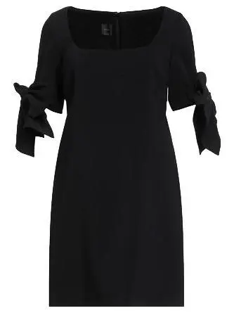 Pinko Mini Dress With Tie Detailing - Black