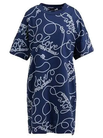 Moschino Mini T-shirt Dress - Navy