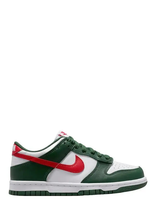 Nike Dunk Low Sneakers - Fir/white/university Red