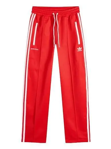 Adidas X Sporty & Rich Track Pant - Red/white