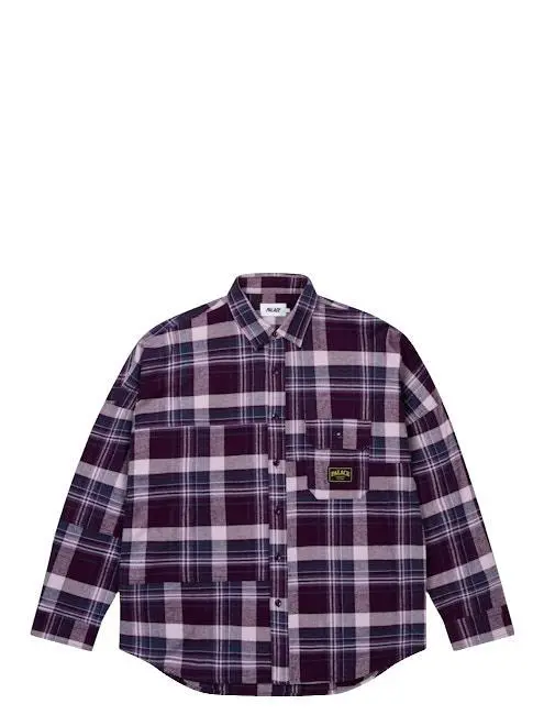 PALACE Lumber Yak Patch Overshirt - Purple