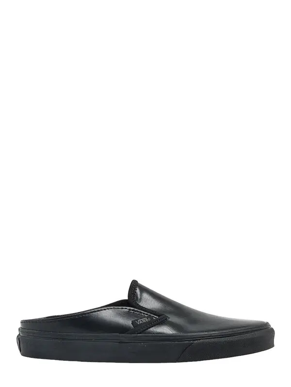 VANS Classic Slip-on Leather Mules - Black