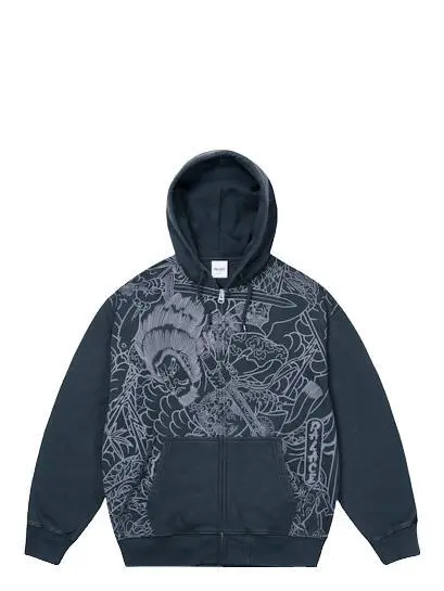 PALACE Susanoo Zip Hood - Navy Blue
