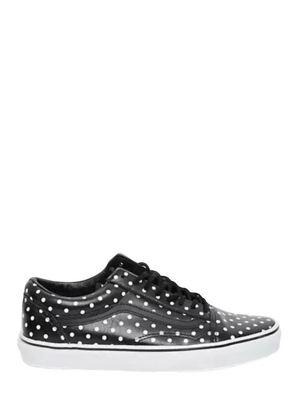 VANS Old Skool Leather Polka Dot Sneakers - Black/polka Dots